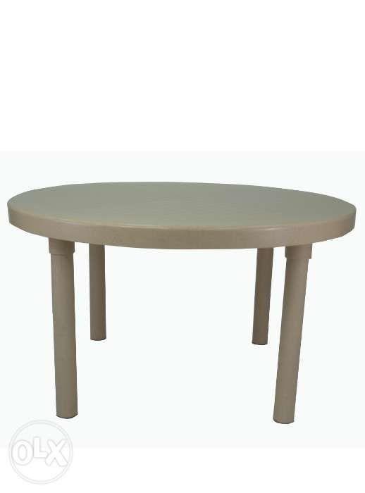 MT-04 Round Table 50" 8Seater, Monobloc Table, Plastic Table, Kitchen ...