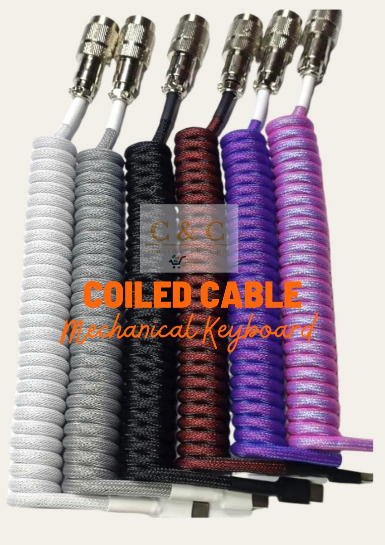 Coiled Cable for Mech Keyboard, Computers & Tech, Parts & Accessories ...