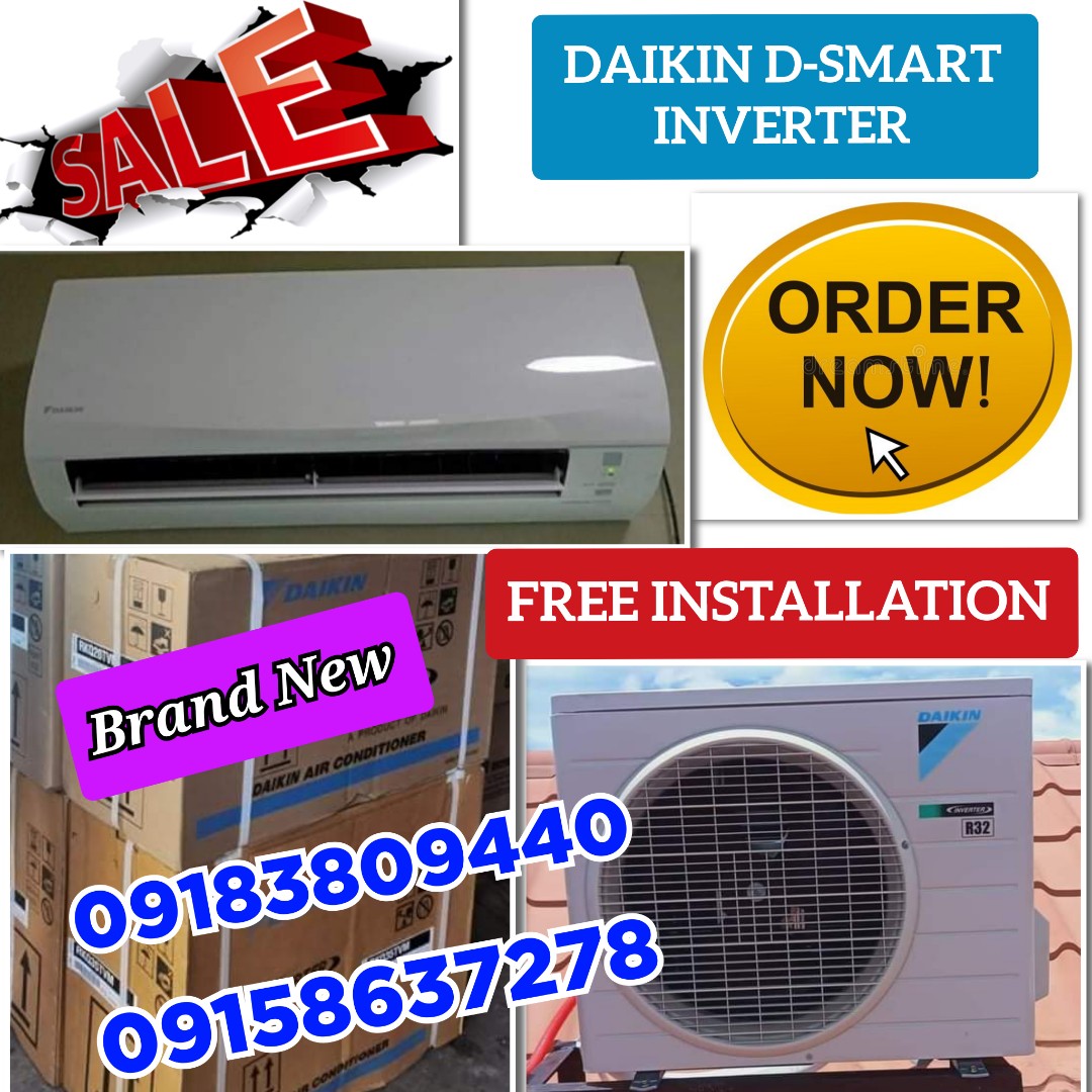 Daikin D-Smart Inverter Split Type Aircon, TV & Home Appliances, Air ...