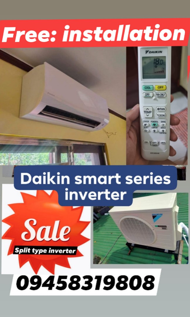 Daikin smart series inverter : split type Aircon inverter, TV & Home ...