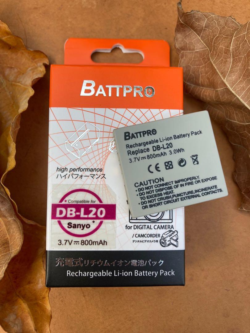 PLB103 PLB-103 PA-Bo07 DB-L20 DBL20電池合Sanyo CG9,Xacti CG65,Xacti CA65,Xacti E7,Xacti VPC-E60相機及多 ...