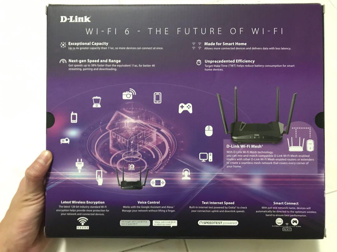 D-Link DIR-X1870 AX1800 Wi-Fi 6 Mesh Router, Computers & Tech, Parts ...