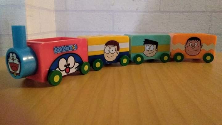 Doraemon Train Set, Hobbies & Toys, Toys & Games on Carousell