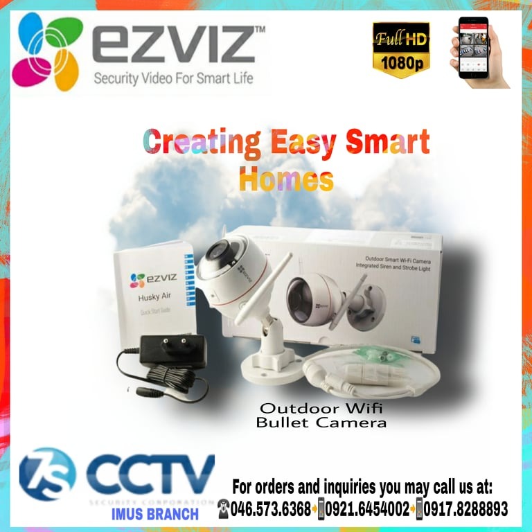 EZVIZ 2MP HUSKY AIR WIFI CAMERA, Furniture & Home Living, Security ...