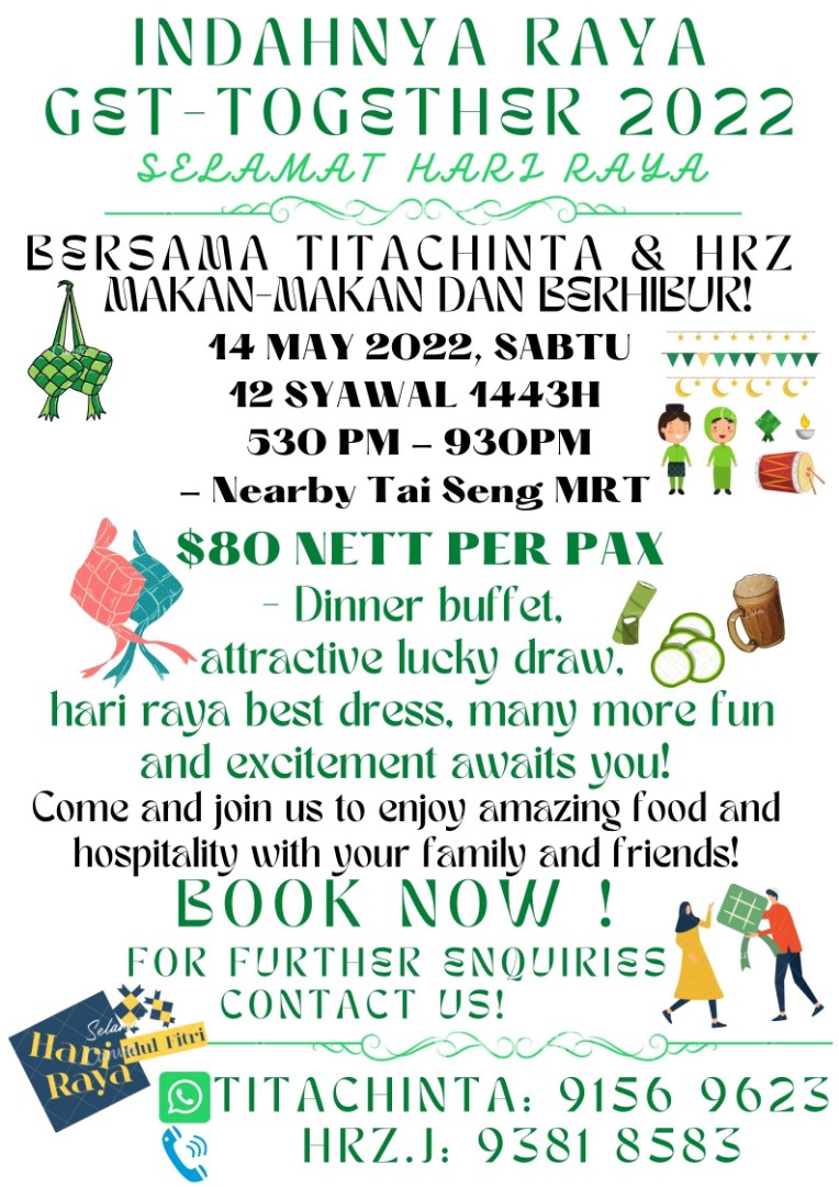 Hari Raya Get-Together Event - 14 May 2022, Tickets & Vouchers, Event ...
