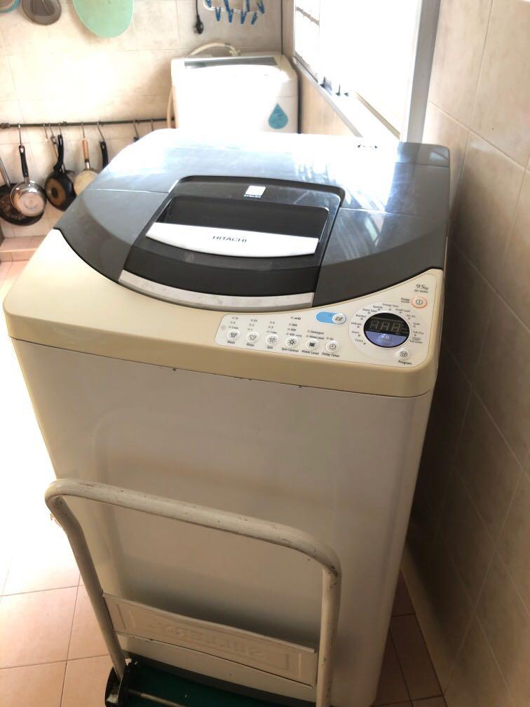Hitachi Washing Machine 9.5kg SF-95SS, TV & Home Appliances, Washing ...