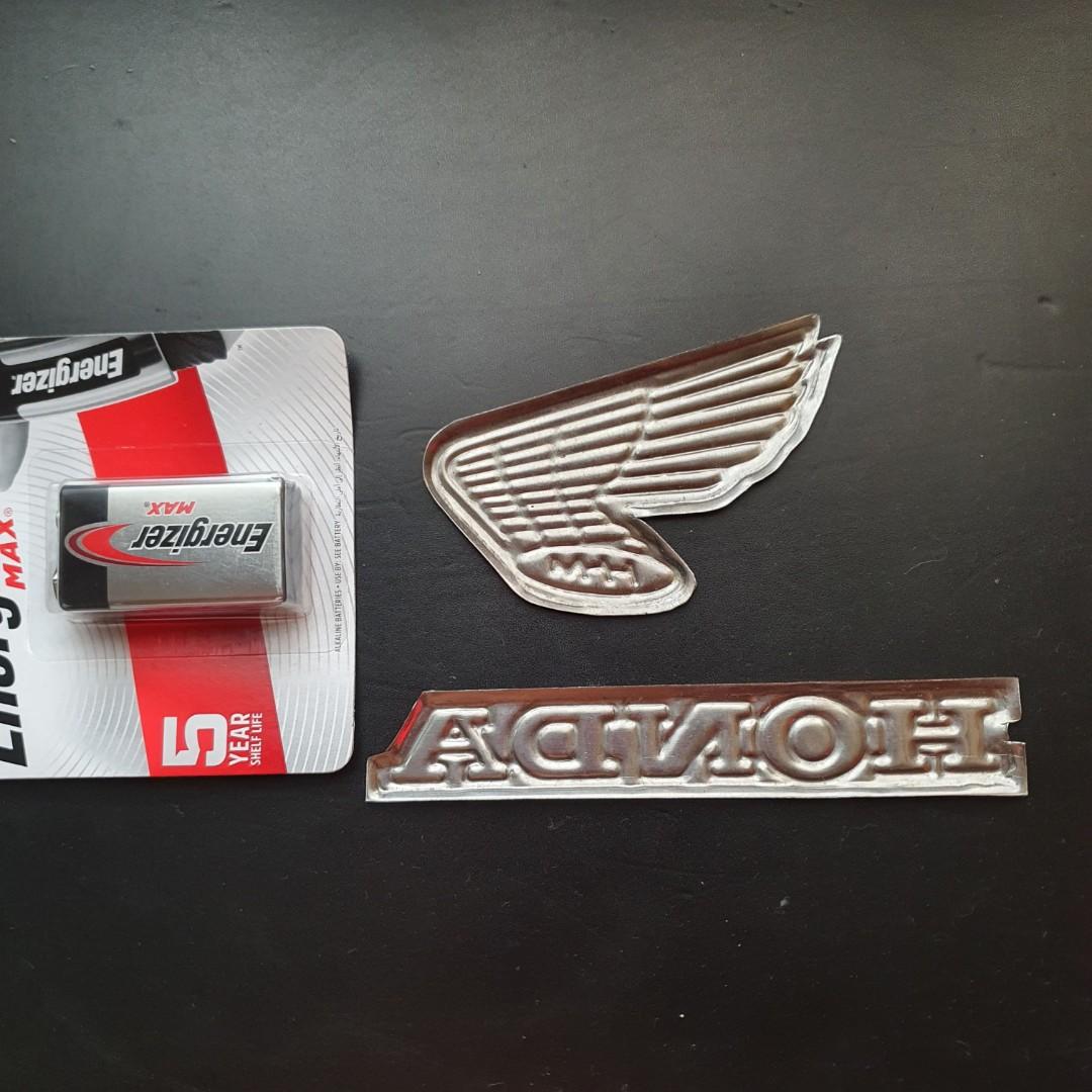Honda HM Vintage tin emblem, Hobbies & Toys, Memorabilia & Collectibles ...