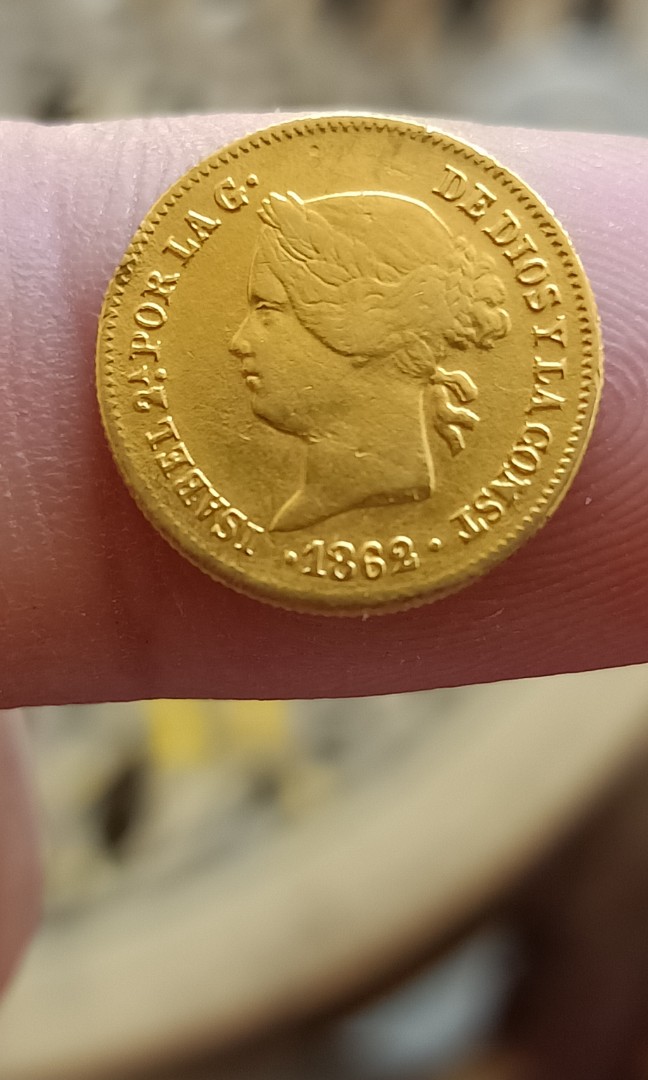 Isabel 1P gold coin, Hobbies & Toys, Memorabilia & Collectibles ...