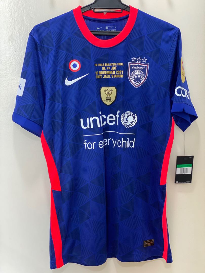 Johor Darul Takzim (JDT) Home Jersey (Player Issue), Men's Fashion ...