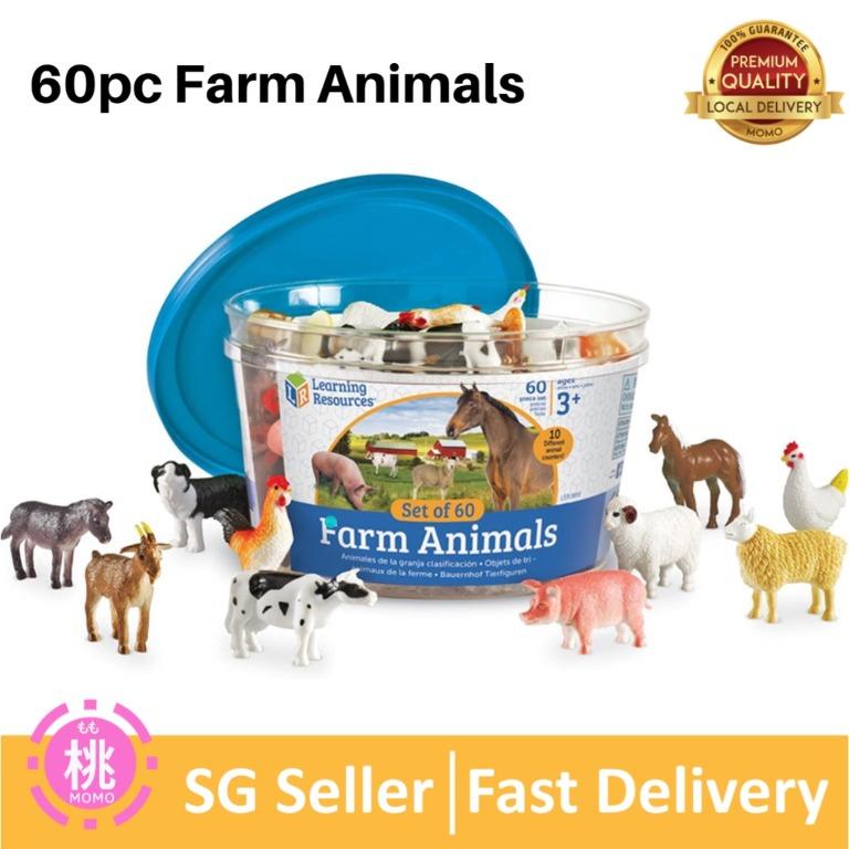 Learning Resources Farm Animal Counters, 10 Different Animals, Set of ...