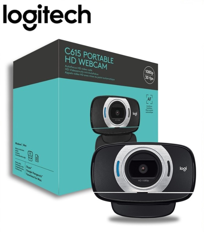 Logitech Webcam C615 Full HD 1080p Web Cam with autofocus, Computers ...