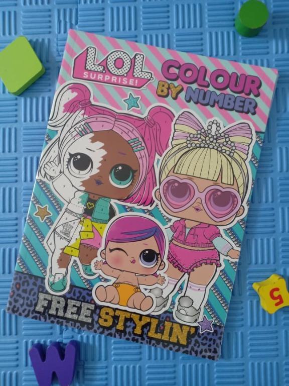 LOL Surprise Collection Paint with water, Color by number, Sticker book ...