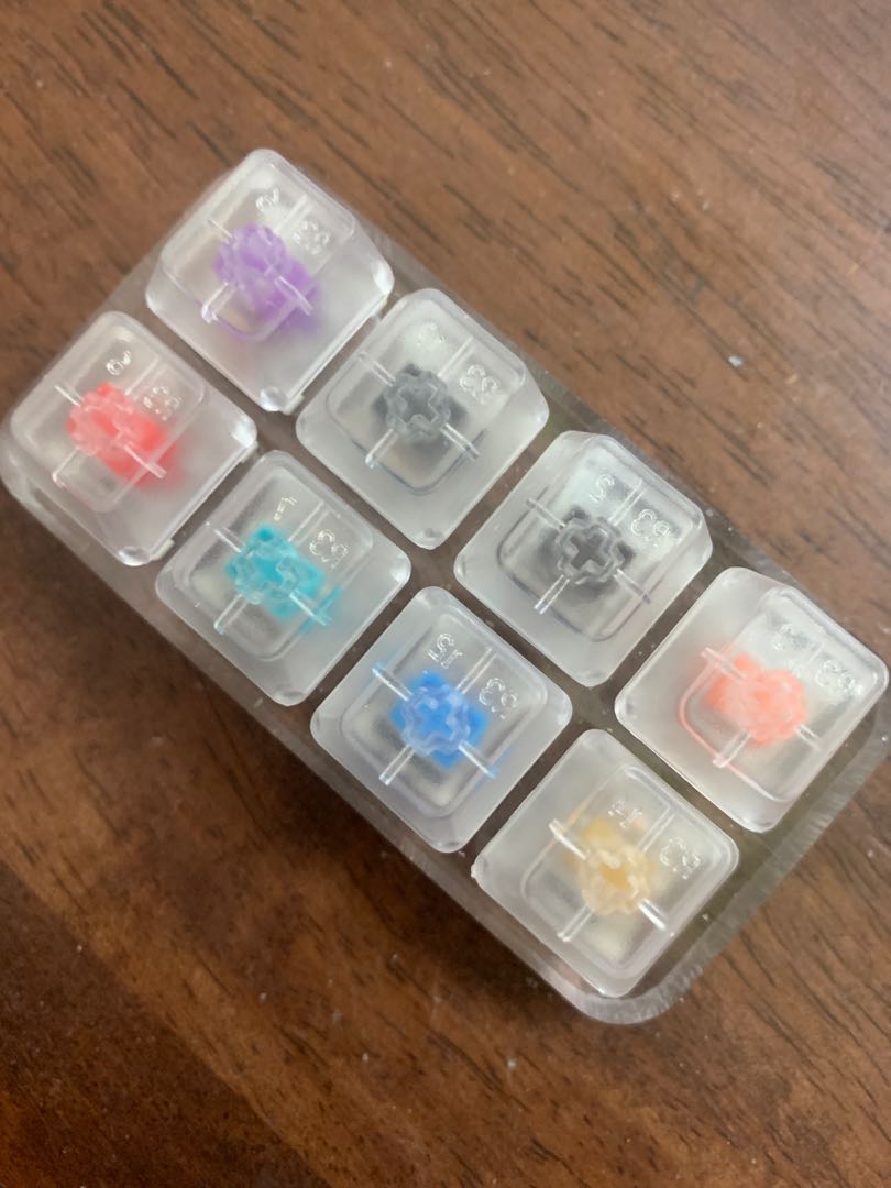 Mechanical Keyboard Switch Tester 8 Keys with Clear Keycaps Swappable ...