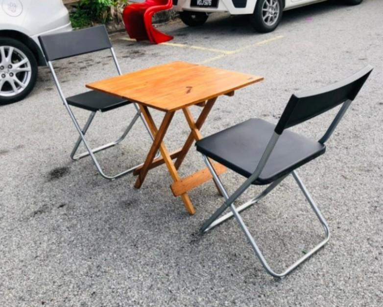 Meja Lipat dan Kerusi Lipat RM150, Furniture & Home Living, Furniture ... Meja Lipat dan Kerusi Lipat RM150, Furniture & Home Living, Furniture ...