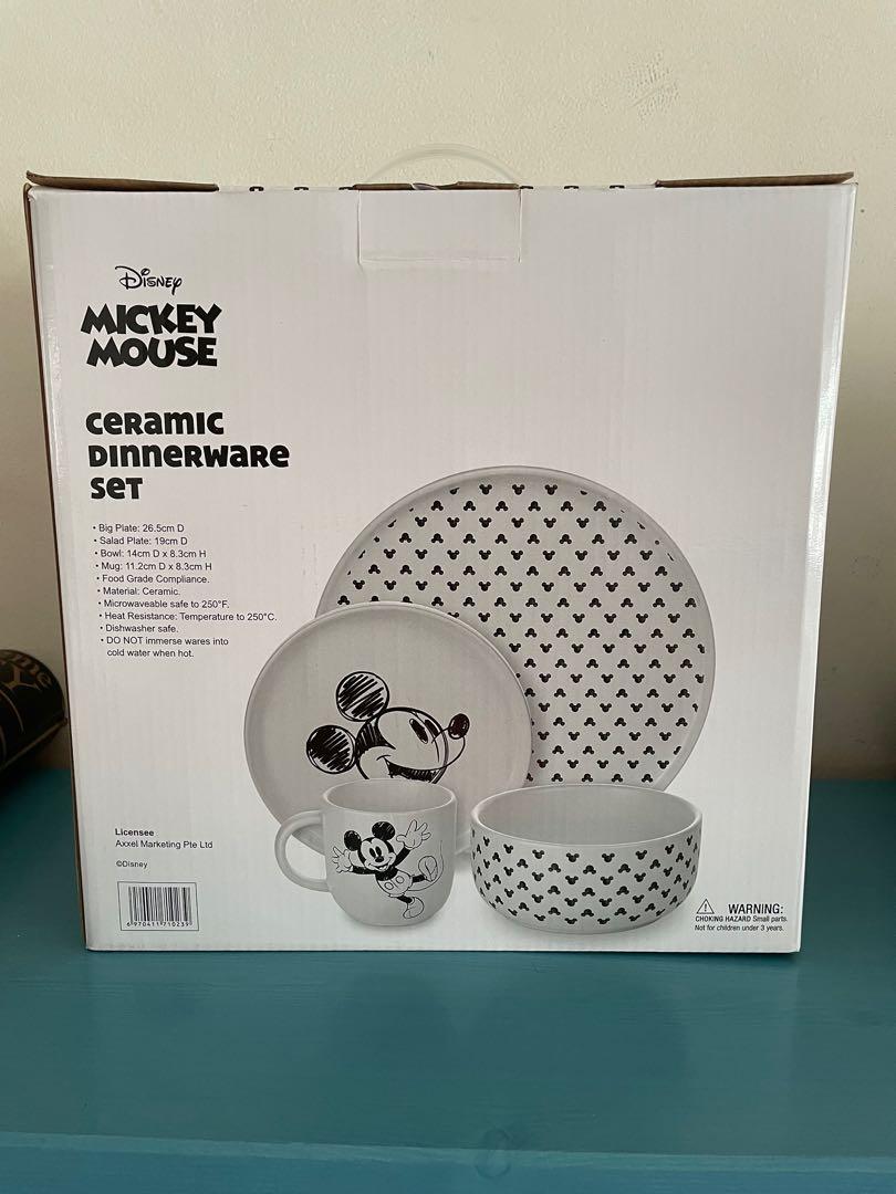 Mickey Mouse 4-piece Ceramic Dinnerware Set (bought using NTUC ...