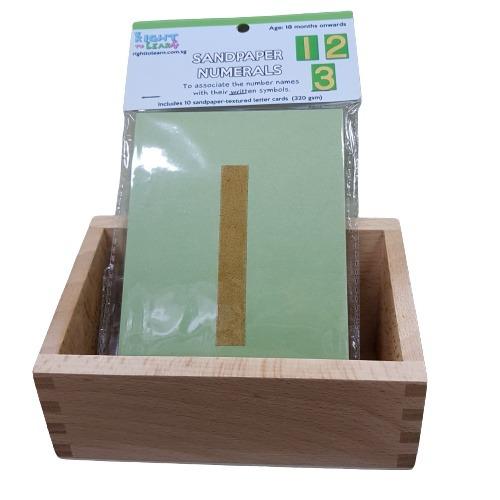 Montessori Sandpaper Numbers Numerals 1-10 prewriting sensory skills ...