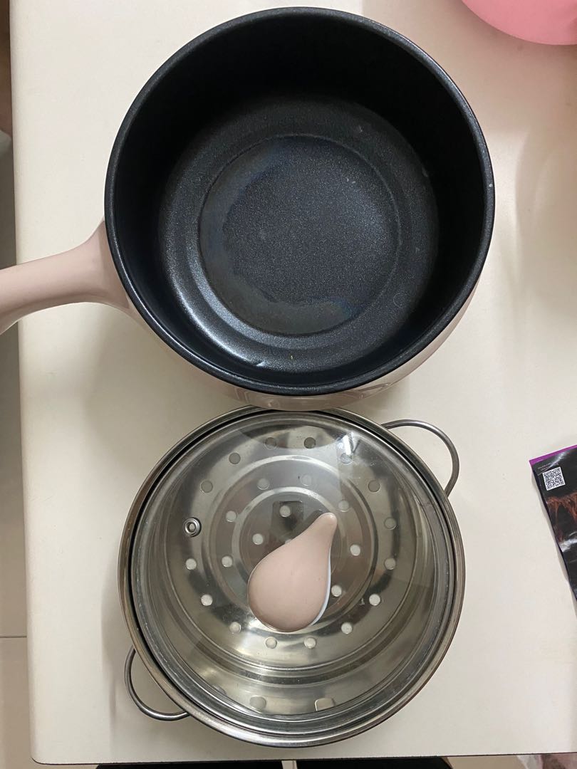 3 pin plug electric non stick ceramic frying pan , TV & Home Appliances ...