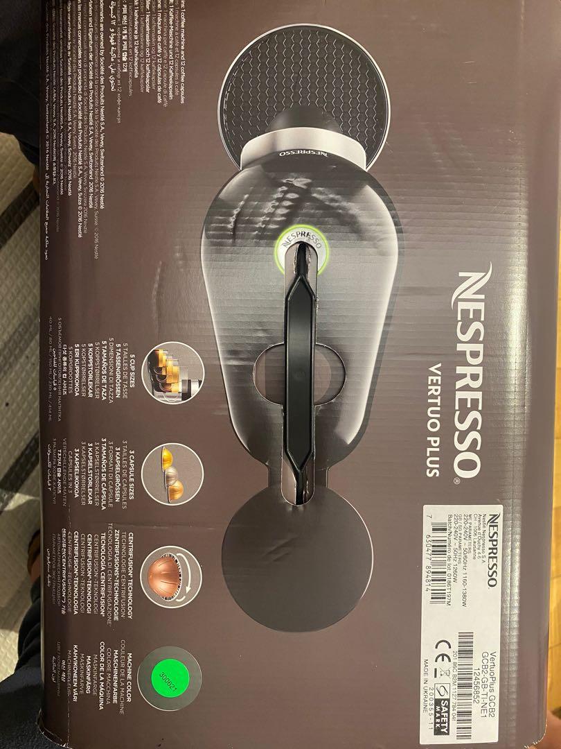 Nespresso Vertuo Plus Grey Brand New, TV & Home Appliances, Kitchen ...