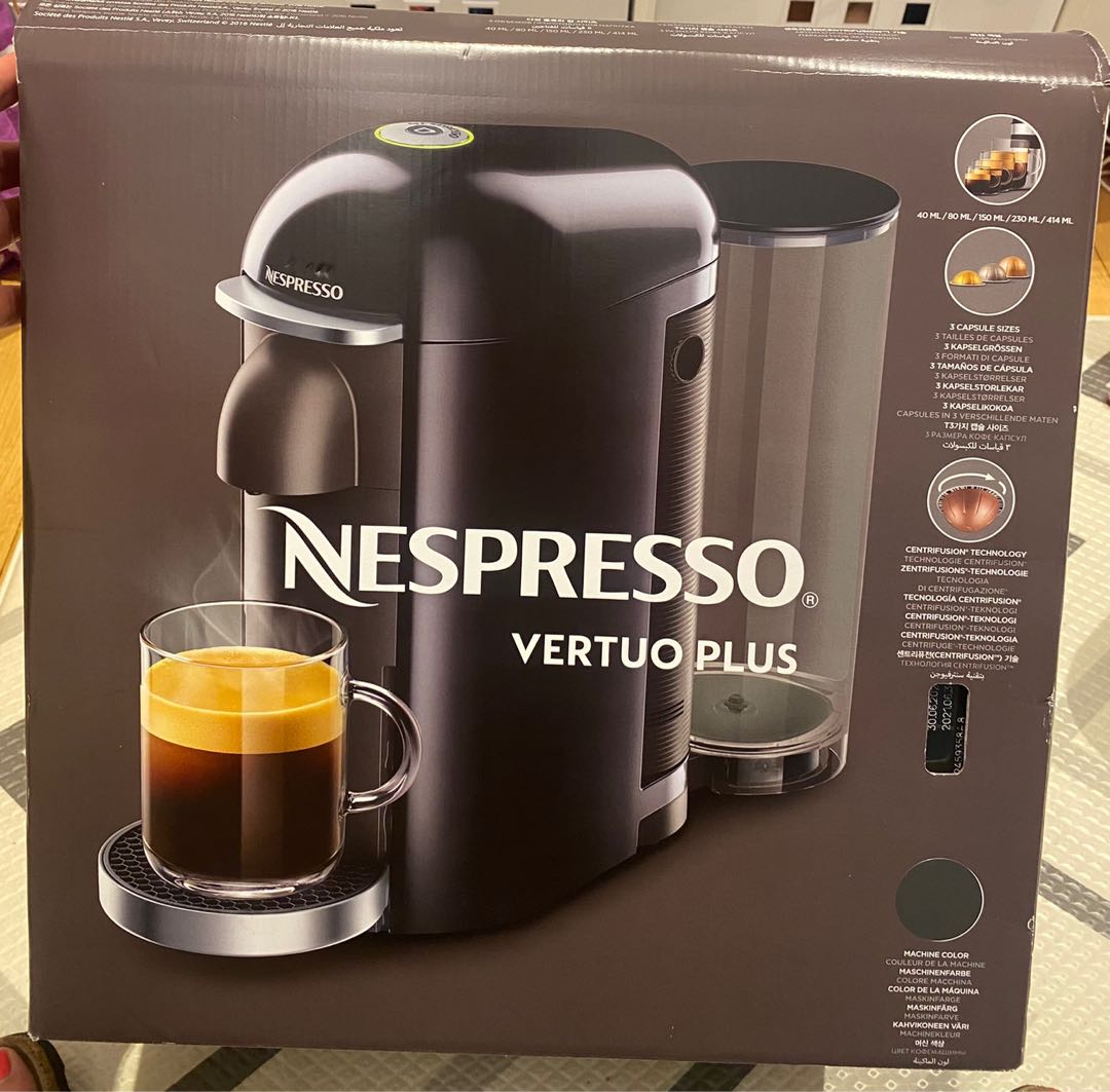 Nespresso Vertuo Plus Grey Brand New, TV & Home Appliances, Kitchen ...