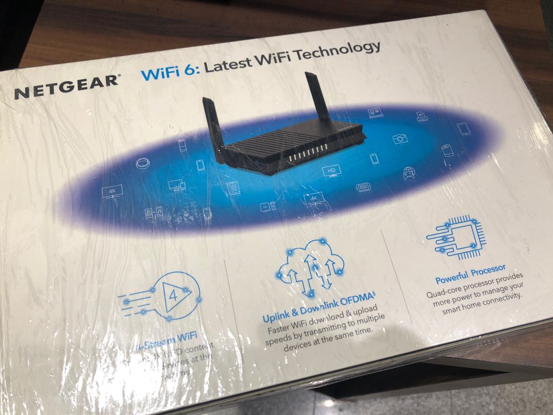 NETGEAR AX1800 Wifi 6 Router RAX 20, TV & Home Appliances, Other Home ...