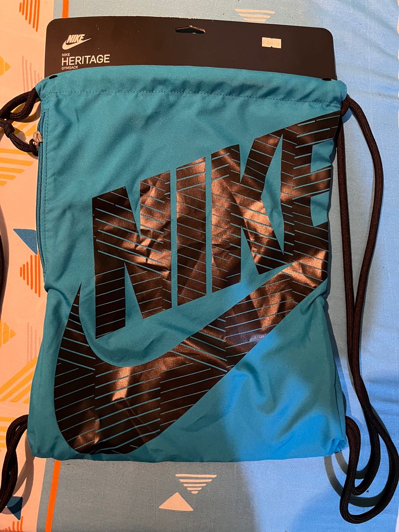 Nike Blue Drawstring Bag, Men's Fashion, Bags, Backpacks on Carousell