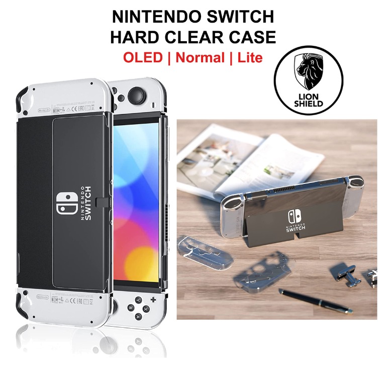 Nintendo Switch Oled / Normal / Lite Clear PC Case/Casing with Stand ...