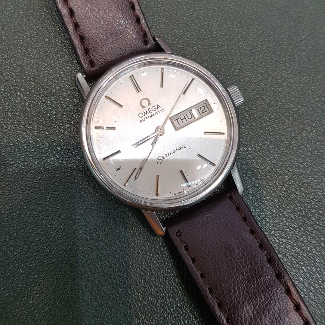 Omega Seamaster Silver Vintage Watch, Luxury, Watches on Carousell