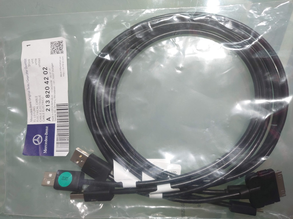 Original Mercedes USB Cables 3 pieces, Car Accessories, Accessories on ...