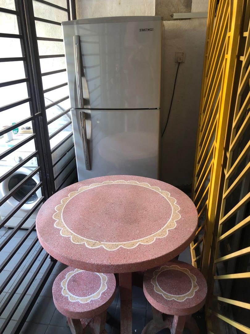 Outdoor Preloved Vintage Table and Chair, Furniture & Home Living ...