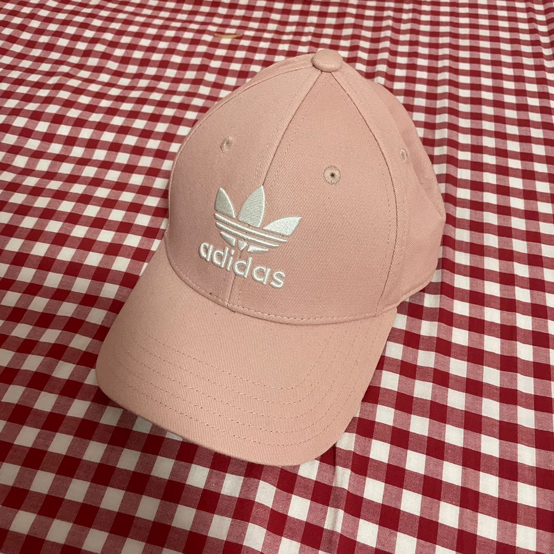 Pastel Pink Adidas Baseball Cap, Women's Fashion, Watches & Accessories ...
