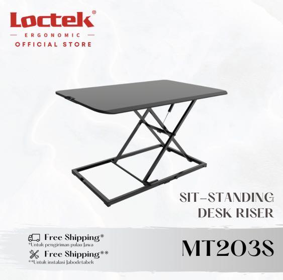 Loctek Meja Ergonomic MT203S Adjustable Sit Stand Standing Laptop ...