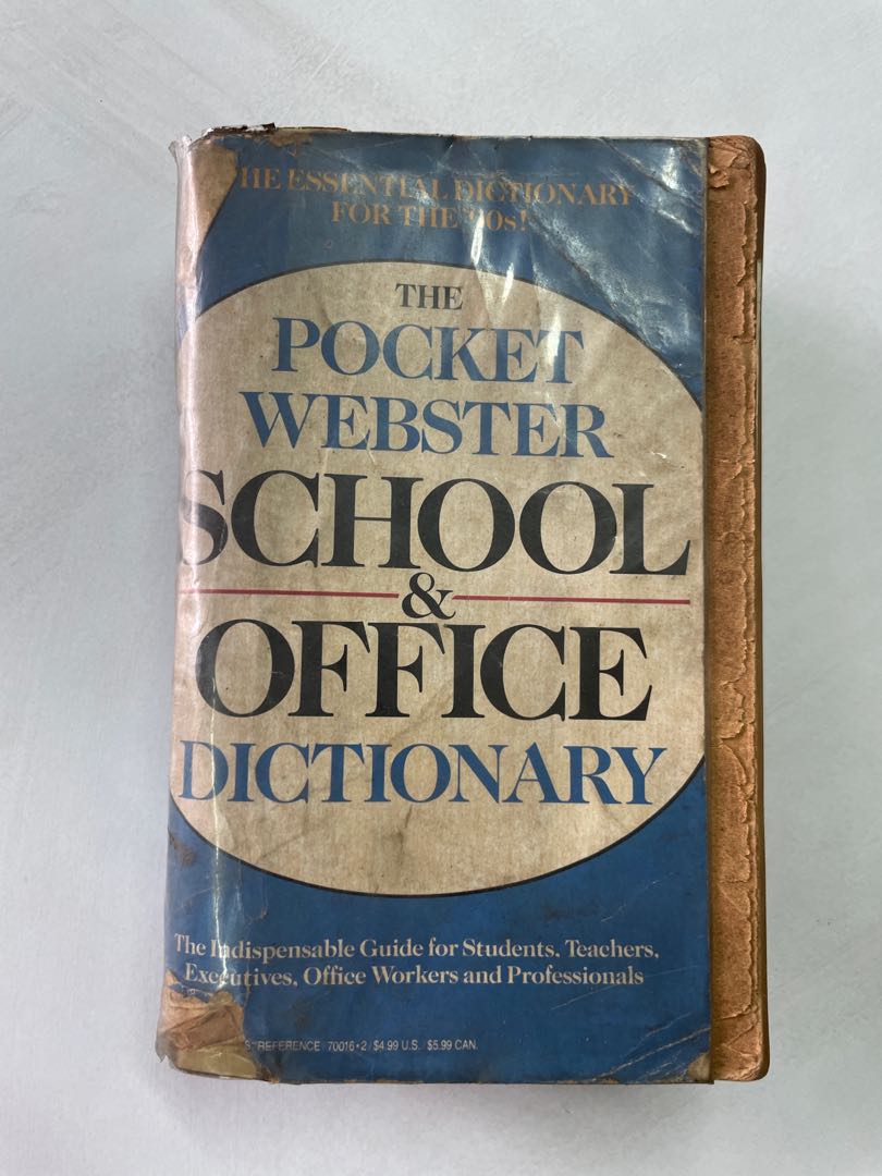 Pocket Webster School & Office Dictionary, Hobbies & Toys, Books ...