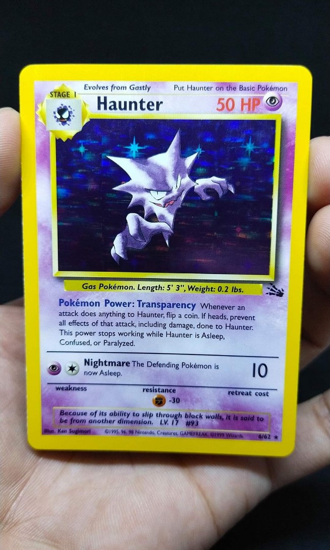 Pokemon Card - HAUNTER #6 - HOLO (FOSSIL) YEAR 1999, Hobbies & Toys ...