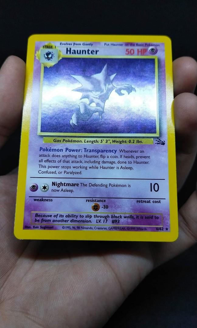 Pokemon Card - HAUNTER #6 - HOLO (FOSSIL) YEAR 1999, Hobbies & Toys ...