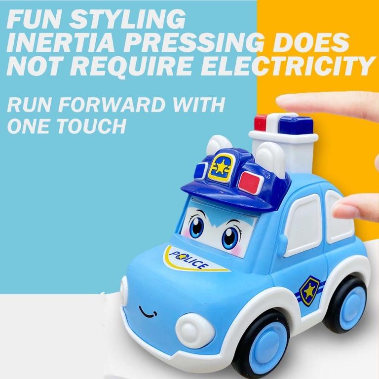 Press Inertia Face Changing Kids Toy Car Cartoon Puzzle Children Pull ...