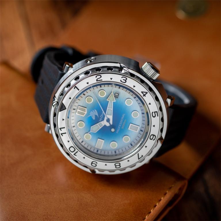 PROXIMA UNI DIVE TUNA - GRADIENT BLUE DIAL, Men's Fashion, Watches ...