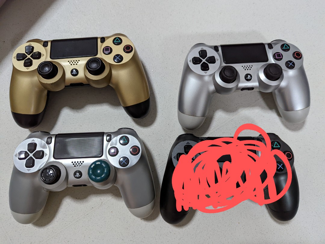 PS4 controller various colour x4, Video Gaming, Gaming Accessories ...