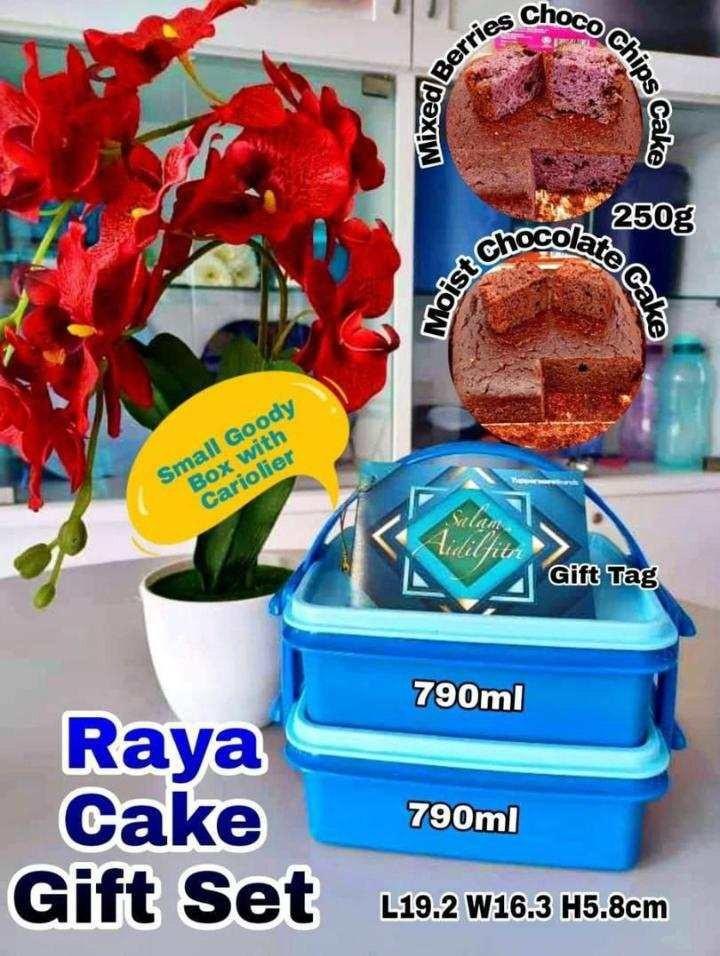 Raya cake gift set tupperware, Food & Drinks, Other Food & Drinks on ...