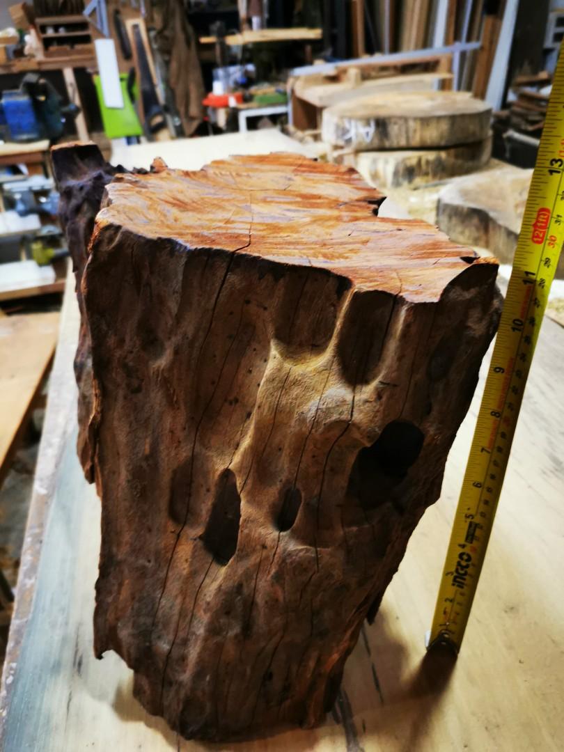 Rustic Cengal wood display block, Furniture & Home Living, Home Decor ...