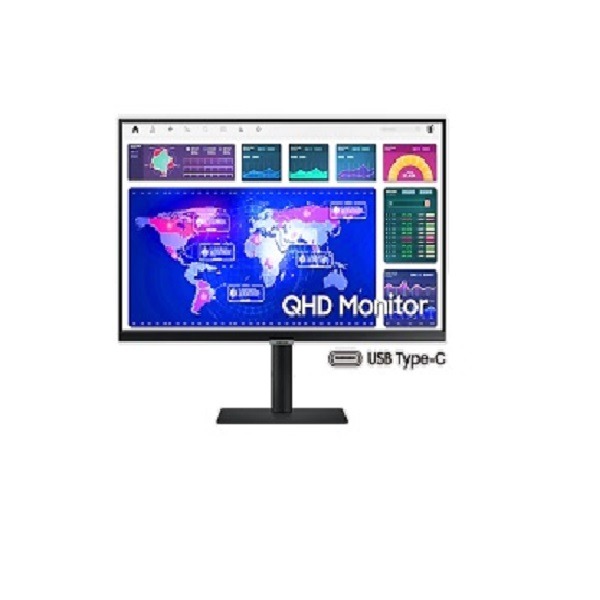 Samsung LS27A600UUEXXS 27-inch QHD Monitor with USB type-C and LAN port ...
