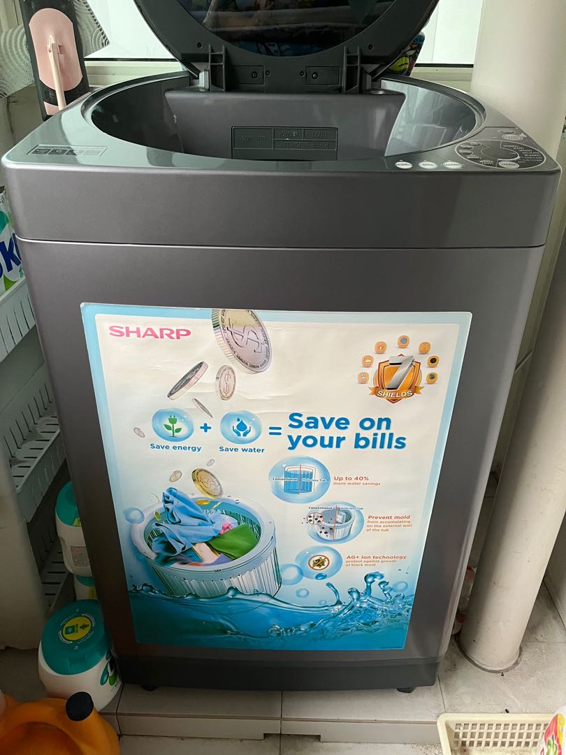Sharp Washing Machine 10kg, TV & Home Appliances, Washing Machines and ...
