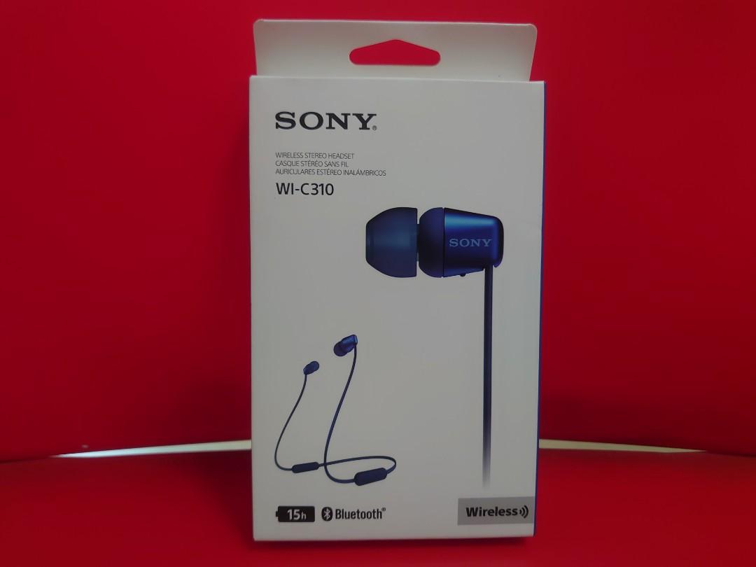 全新未開封 SONY WI-C310 無線入耳式耳機 Wireless Stereo Headset 藍色 USB Type-C 差電, 音響 ...