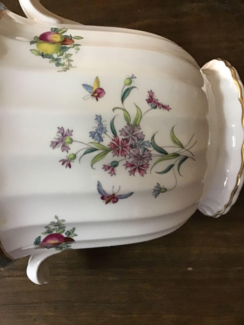 SPODE FINE BONE CHINA TRAPNELL SPRAYS LARGE CACHE POT. (Model: F1427-L ...
