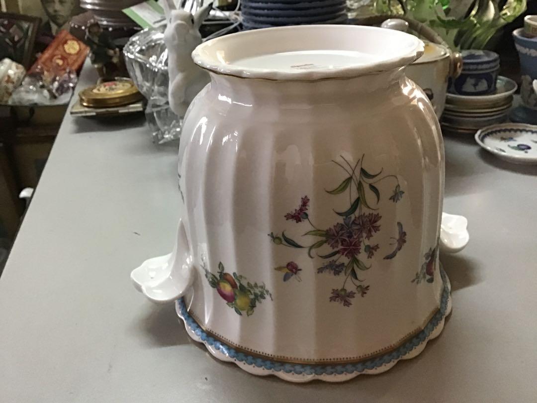 SPODE FINE BONE CHINA TRAPNELL SPRAYS LARGE CACHE POT. (Model: F1427-L ...