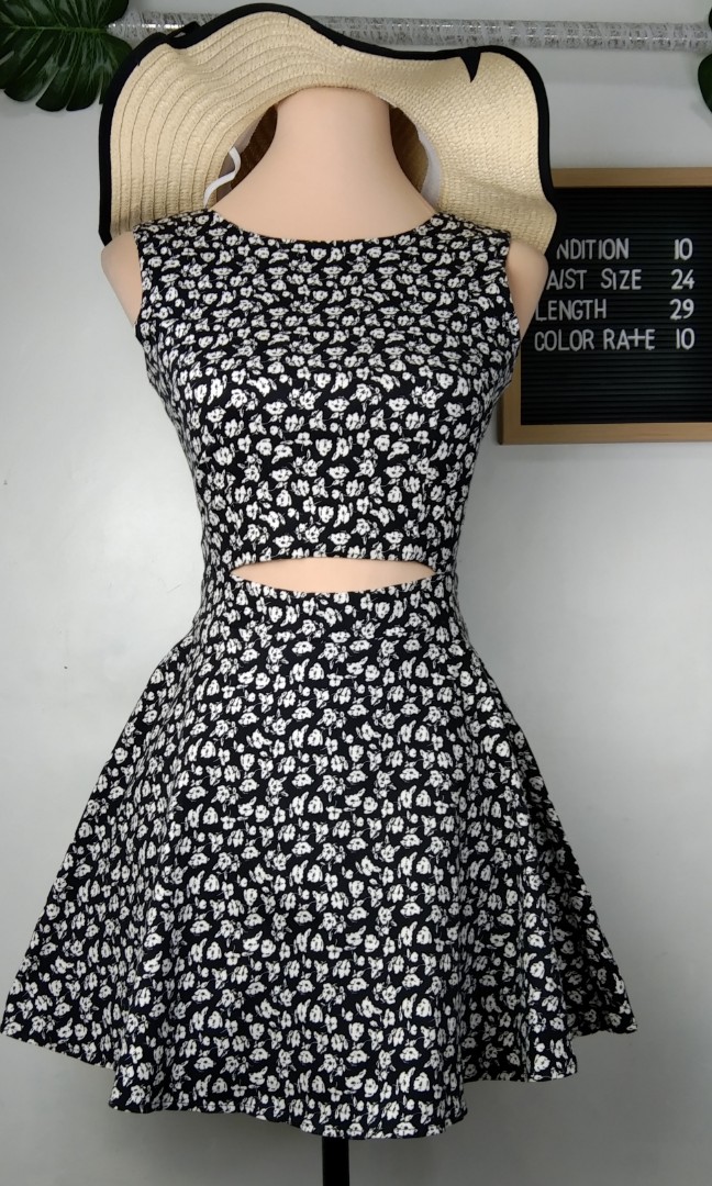 Stomach cut out Party Sexy Sleeveless Mini dress, Women's Fashion ...