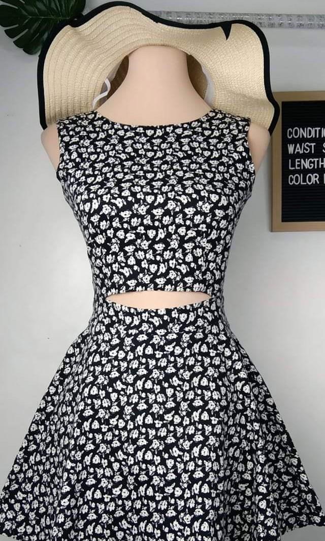 Stomach cut out Party Sexy Sleeveless Mini dress, Women's Fashion ...