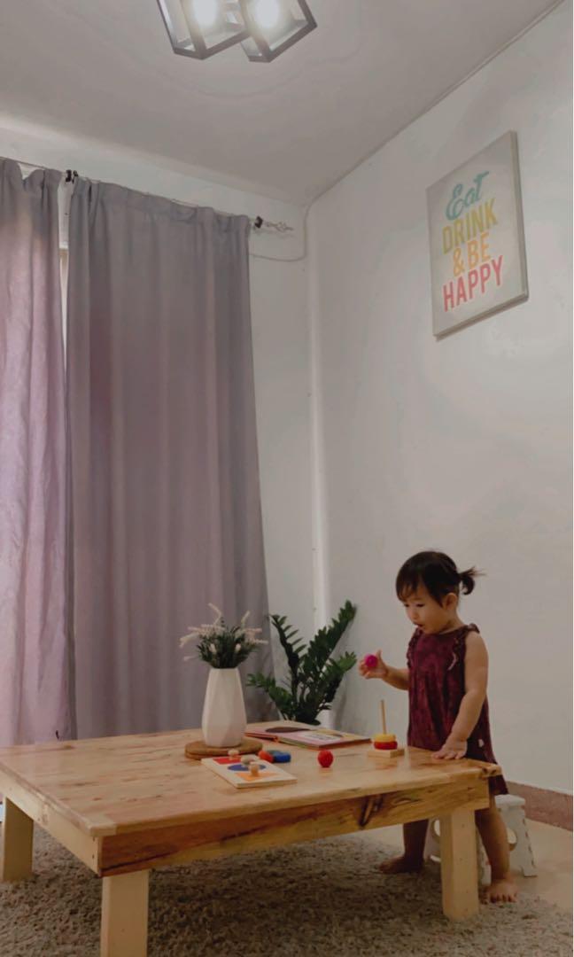 Study table Japanese table Meja jepun, Furniture & Home Living ...