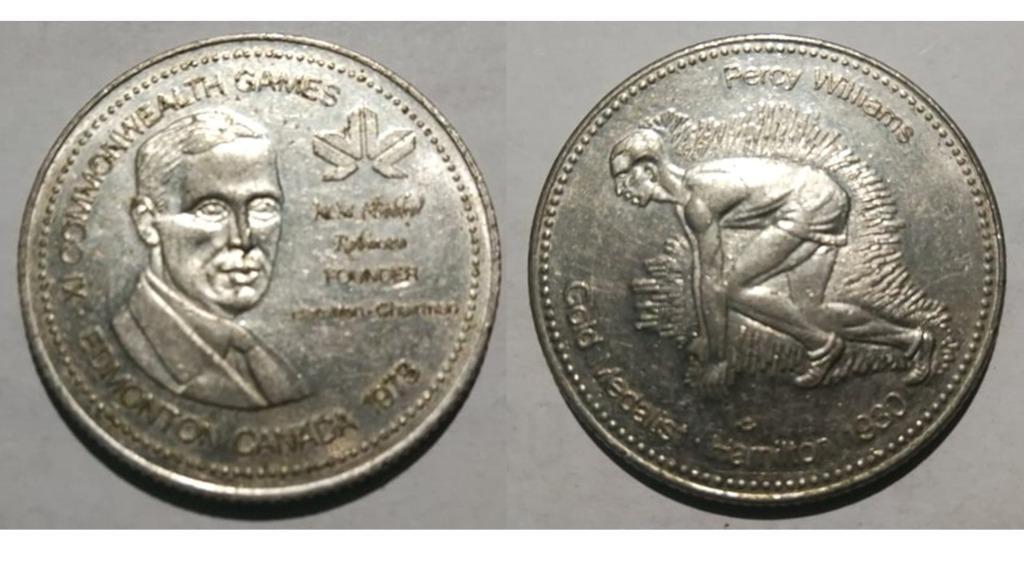 Token - Common-wealth Games Edmonton Canada Percy Williams, Hobbies ...