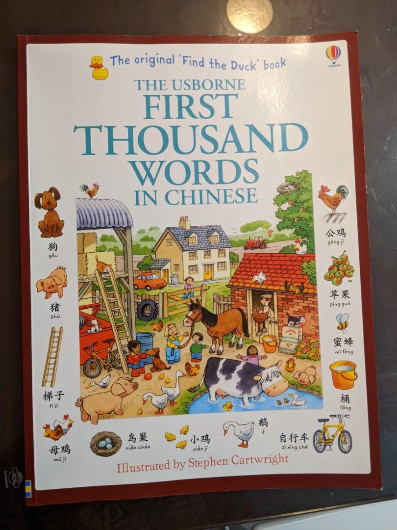 Usbourne First 1000 Words in Chinese, Hobbies & Toys, Books & Magazines ...