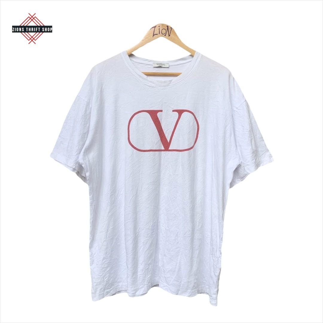 Valentino red V logo print, Men's Fashion, Tops & Sets, Tshirts & Polo ...